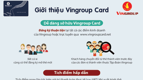 Vingroup Card- Ưu đãi ngập tràn, muôn vàn tiện lợi