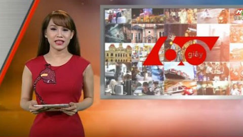 MC Trúc Mai dẫn bản tin thời sự 60s của HTV7