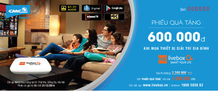 Lắp mạng CMC Internet nhận quà tặng cực “khủng” Livebox Q